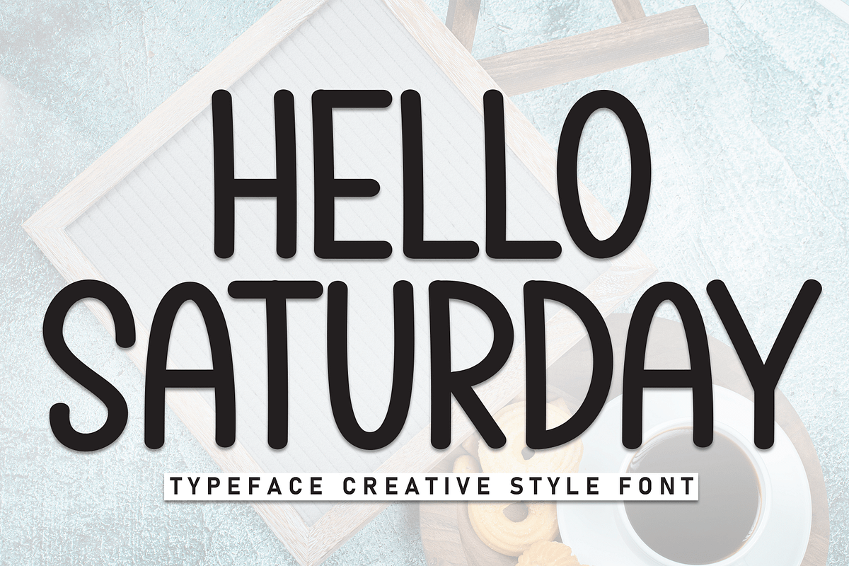 Hello Saturday Font - Vectorval - Medium