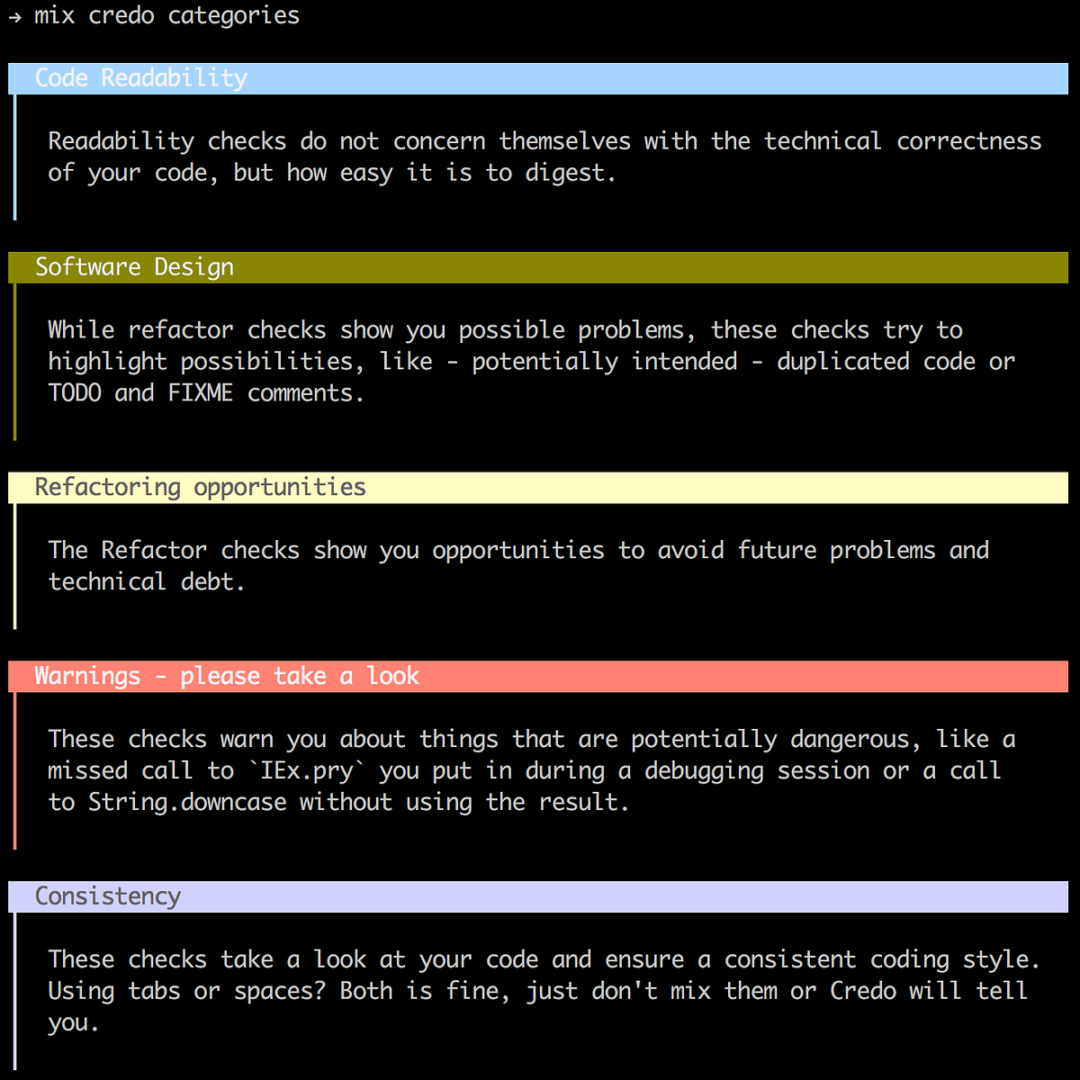 Using Credo to improve your Elixir code | by ck3g | Medium