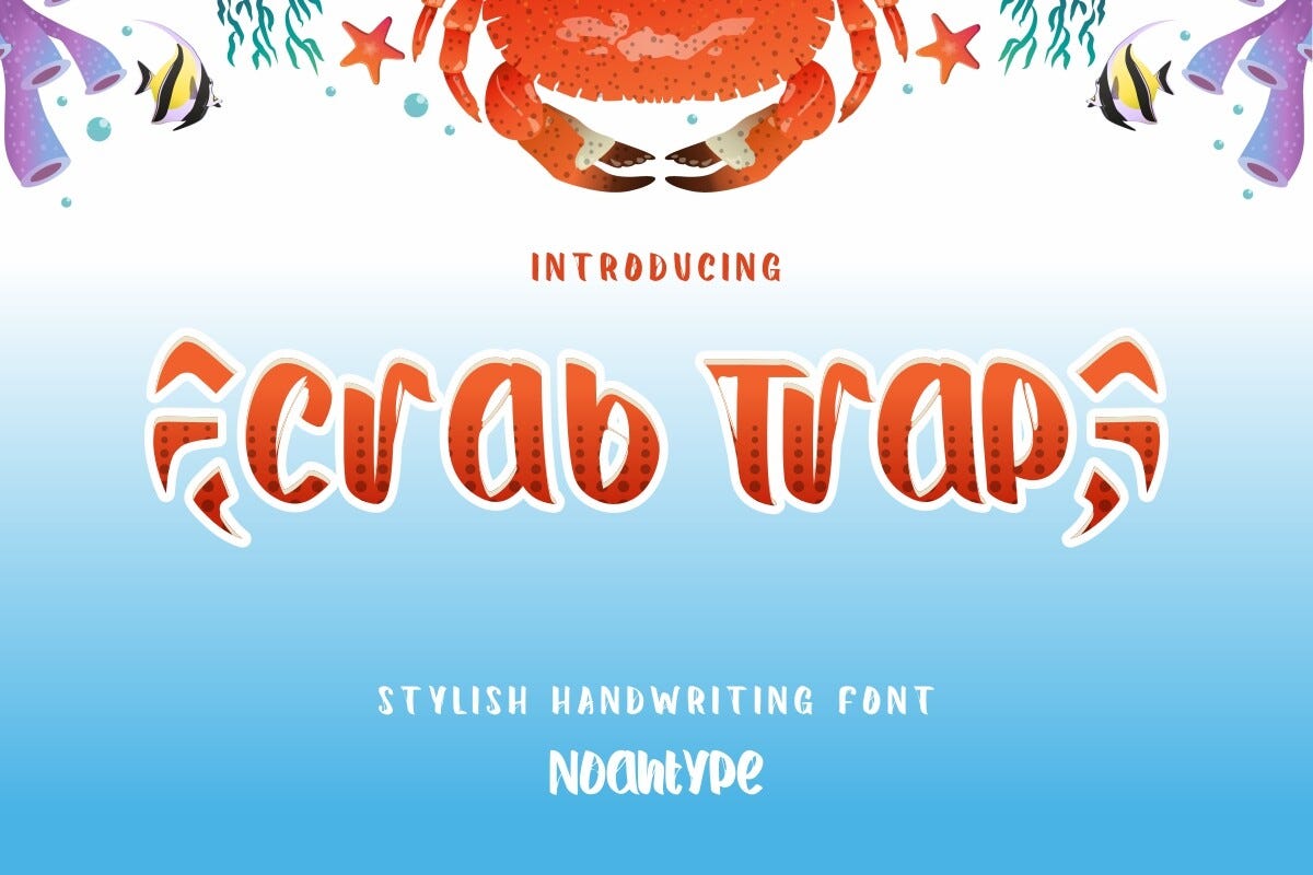 Crab Trap Font Free - Jsonchong - Medium