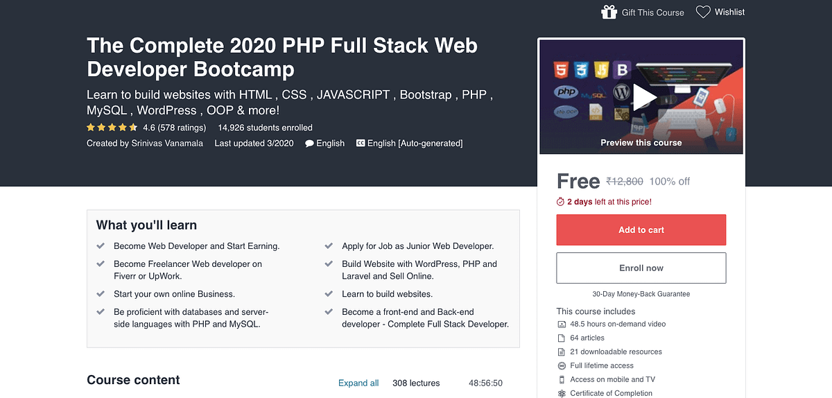 The Complete 2020 PHP Full Stack Web Developer Bootcamp | by ...