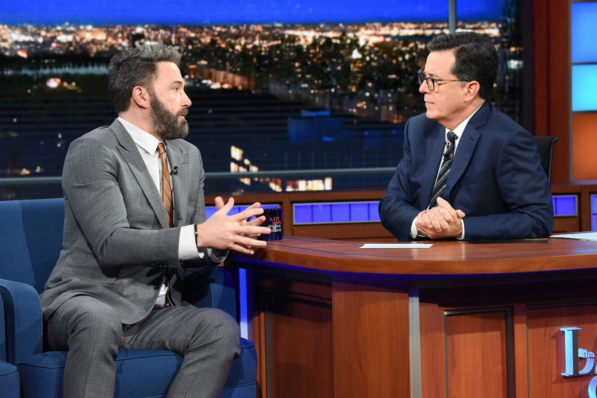 Ben Affleck gets angry after Stephen Colbert cleans him up | by Bestie ...