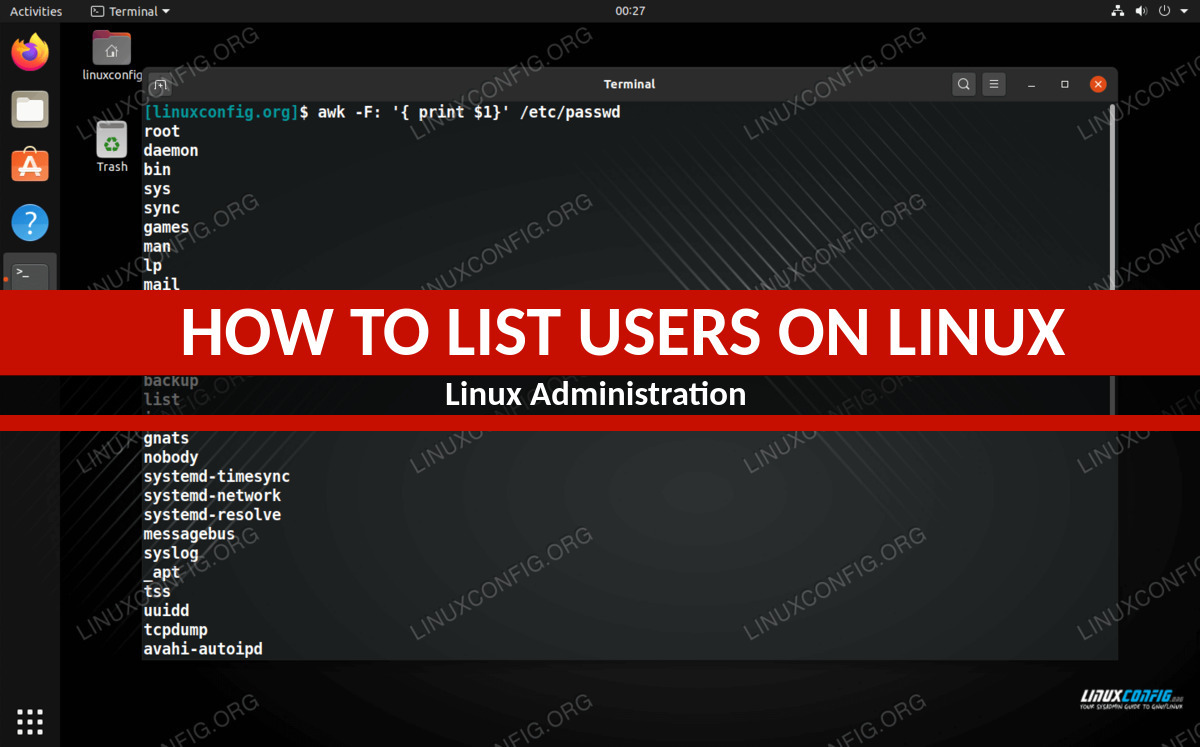 How to List Users in Linux -full guide | by Robert carter | Nov, 2023 | Medium