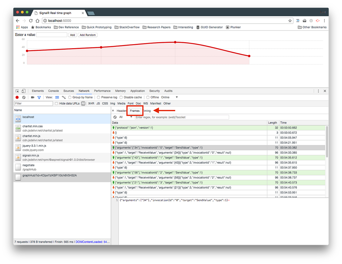 Creating a real time graph using SignalR | by Ravi Teja | Medium