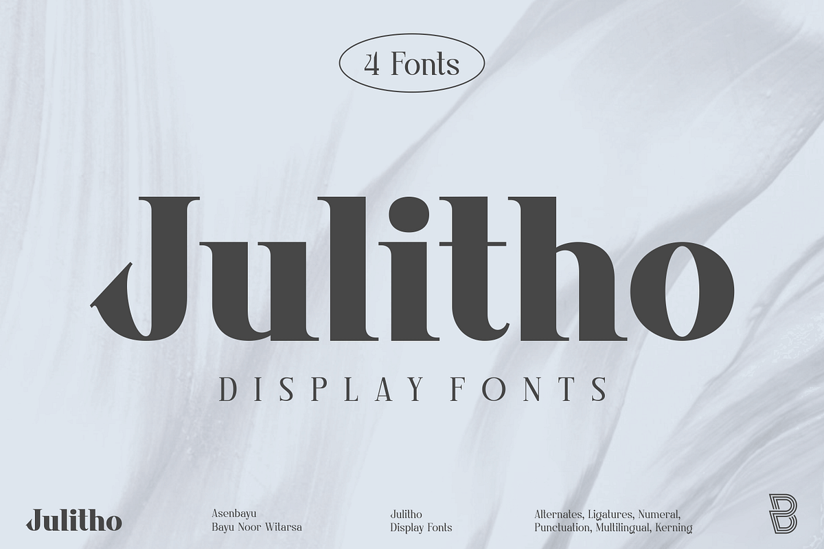Julitho Font | by Seraphinaspectrum | Medium