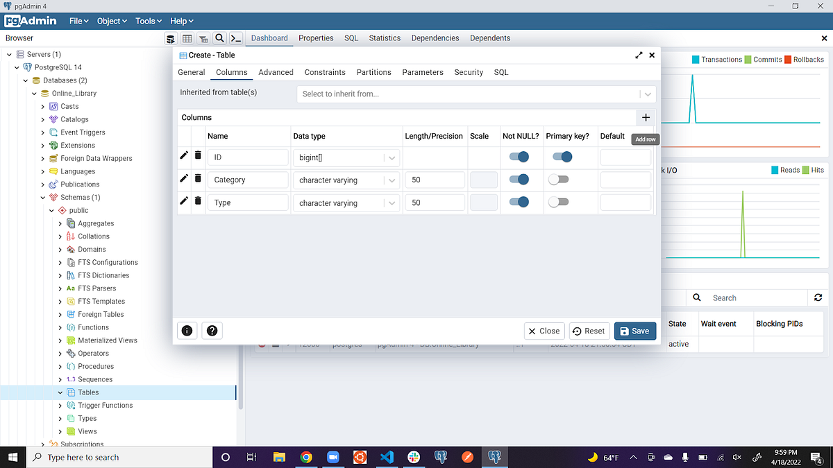 pgAdmin 4: the basics for creating new users, databases, & tables | by ...
