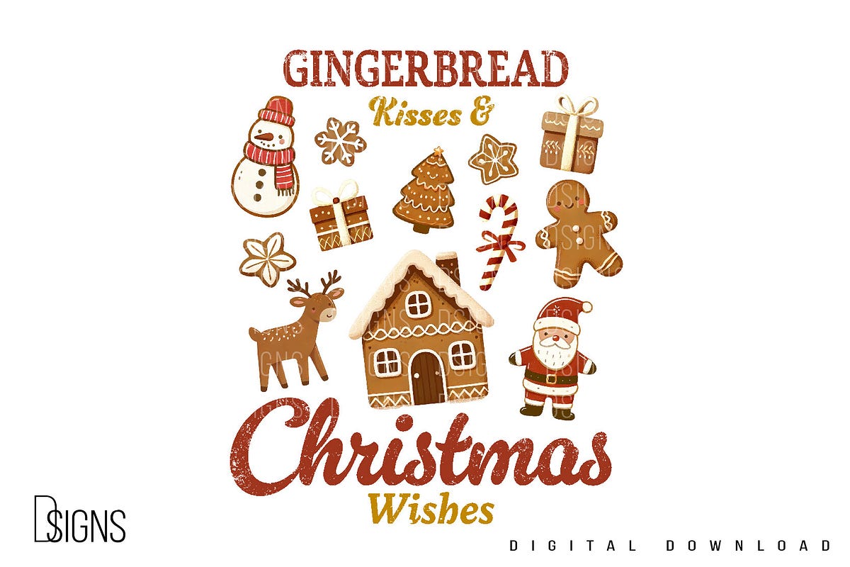Retro Christmas Gingerbread Sublimation | by Celestialcloak | Sep, 2024 ...