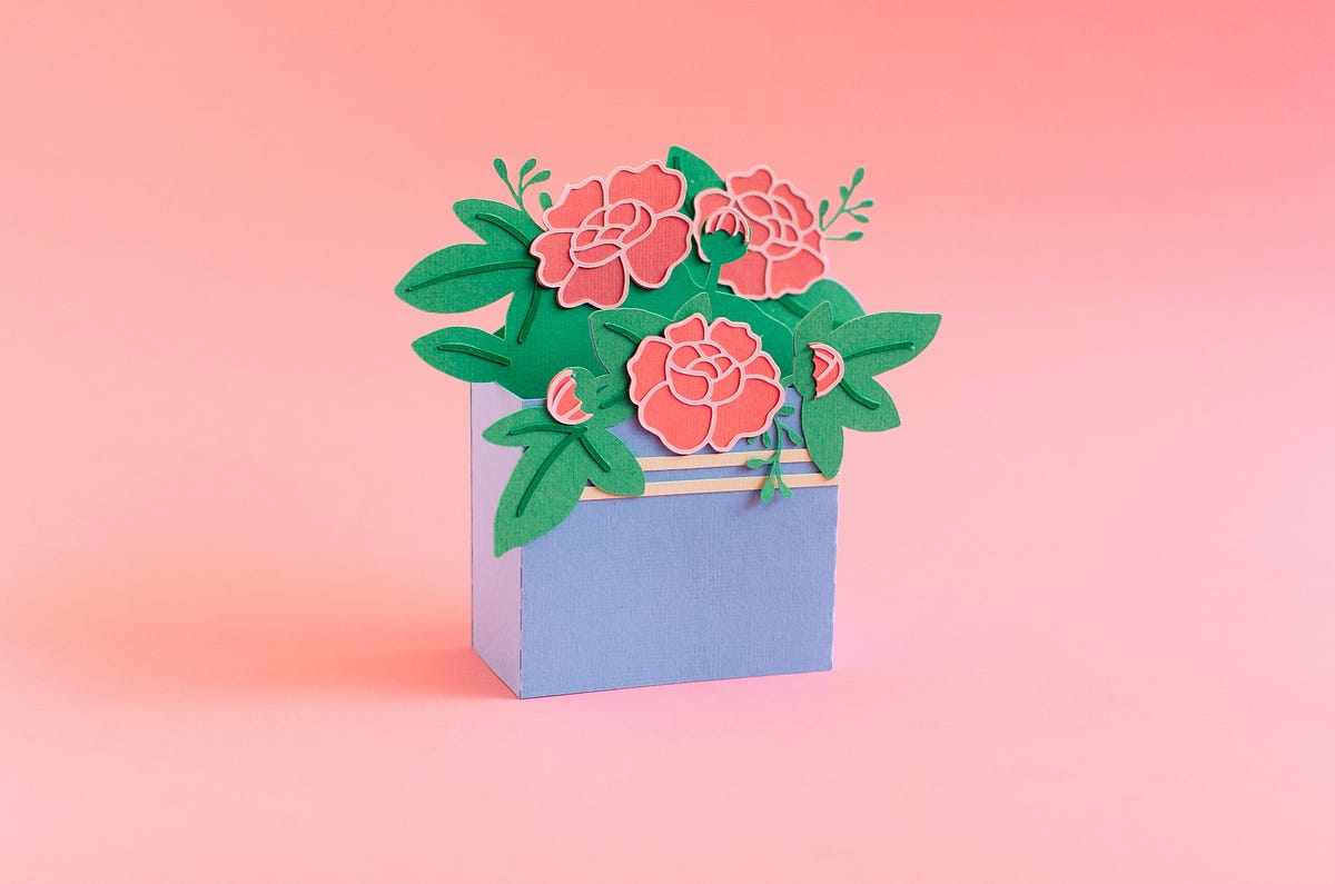 Peonies Box Card (Spring 3D SVG Crafts) | by Bytebelle | Apr, 2024 | Medium