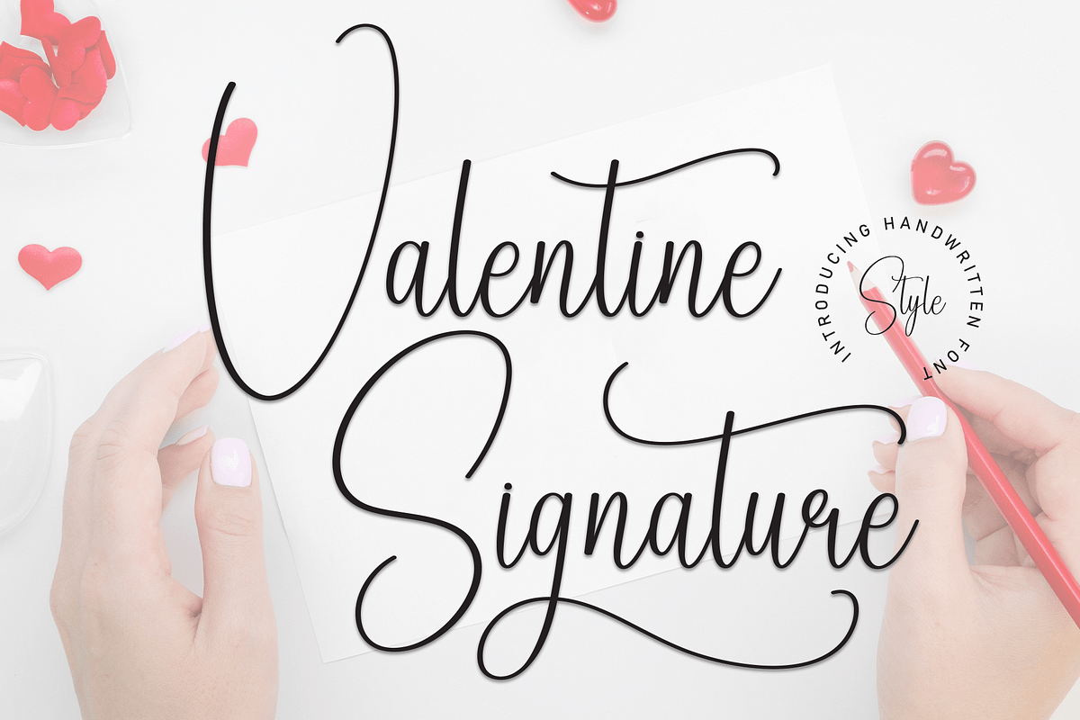Valentine Signature Font - Mockupartisan - Medium