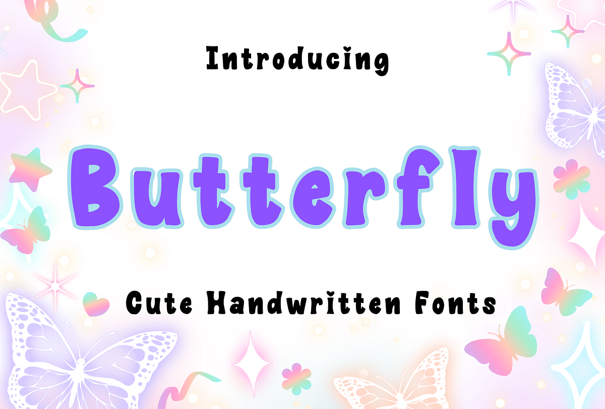Butterfly Font - Emmaethereal - Medium