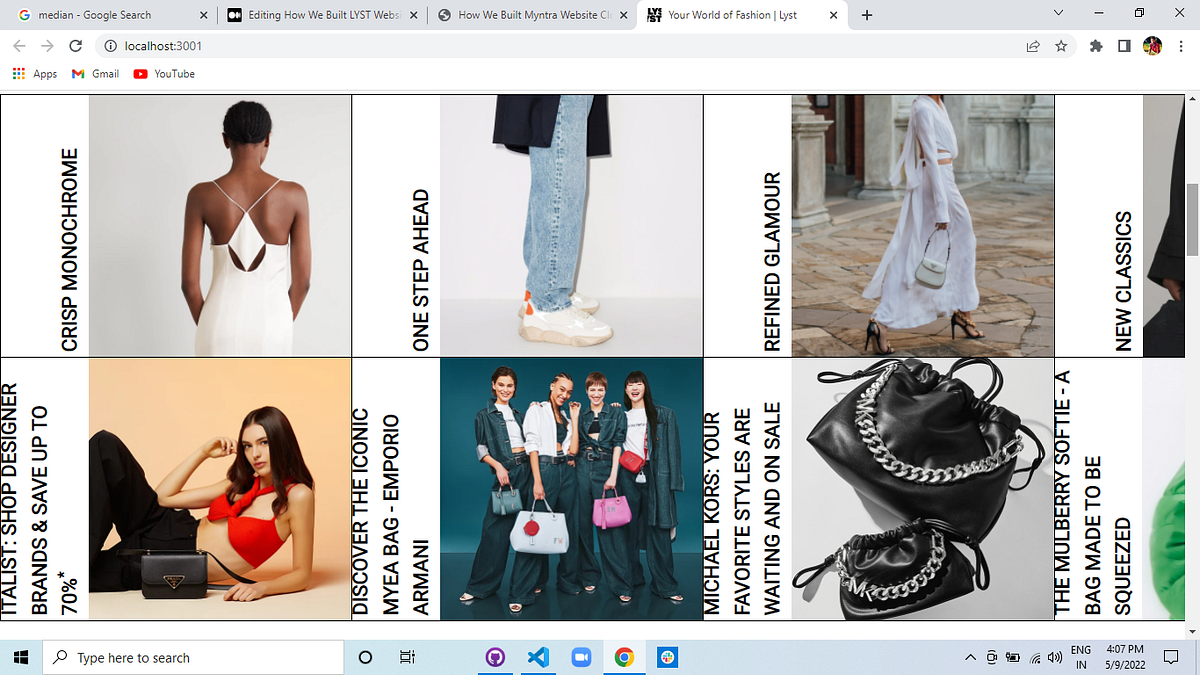 How We Built LYST Website Clone in just 7 days? | by Rahul Gupta | Medium
