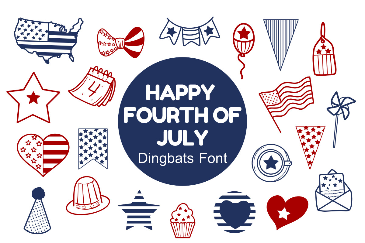 Happy Fourth of July Font Free - Novanomad - Medium