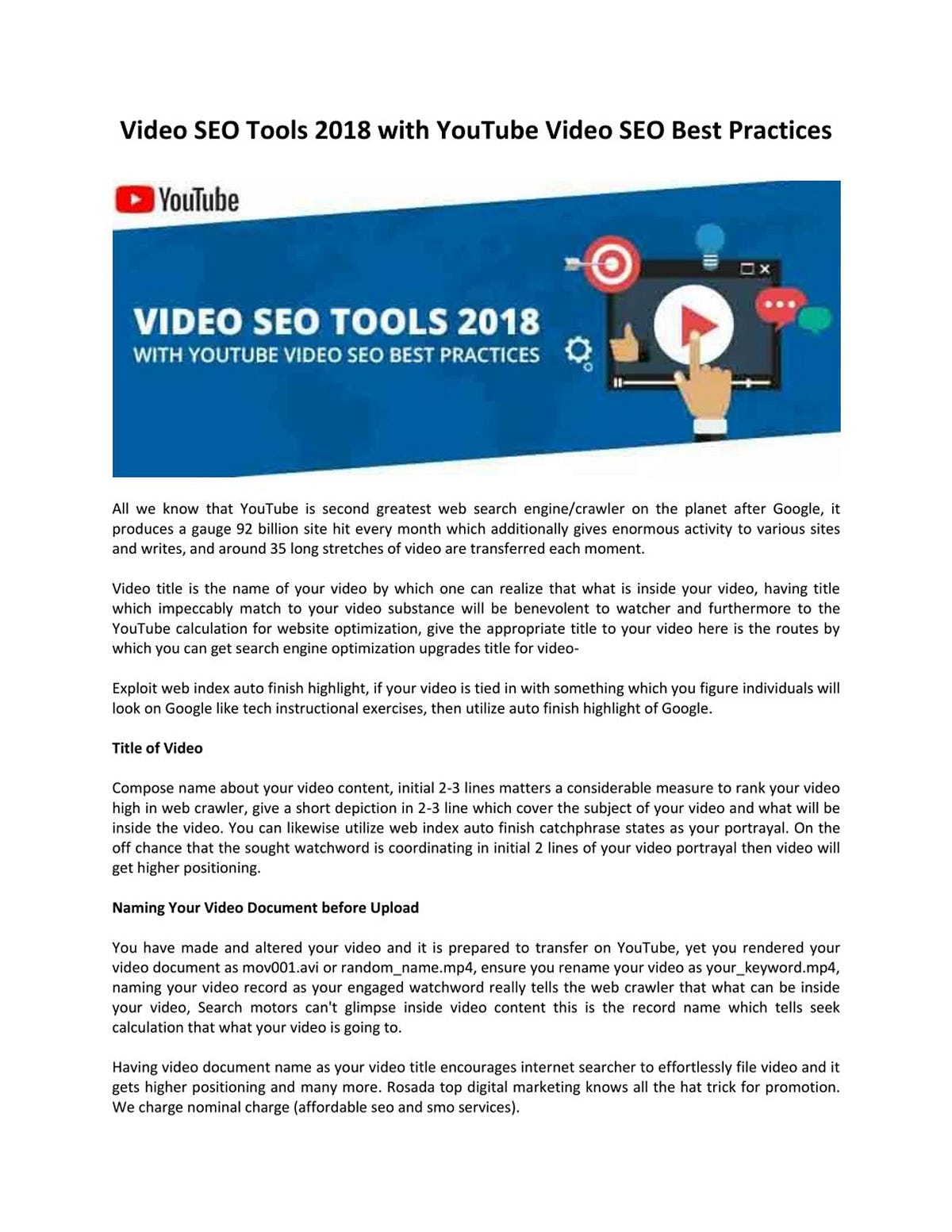 Best Youtube SEO Tools 2018: Unlock Viral Success! | by Sikandar Sultan ...