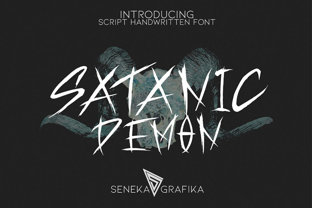 Satanic Demon Font | by Chloechroma | May, 2024 | Medium