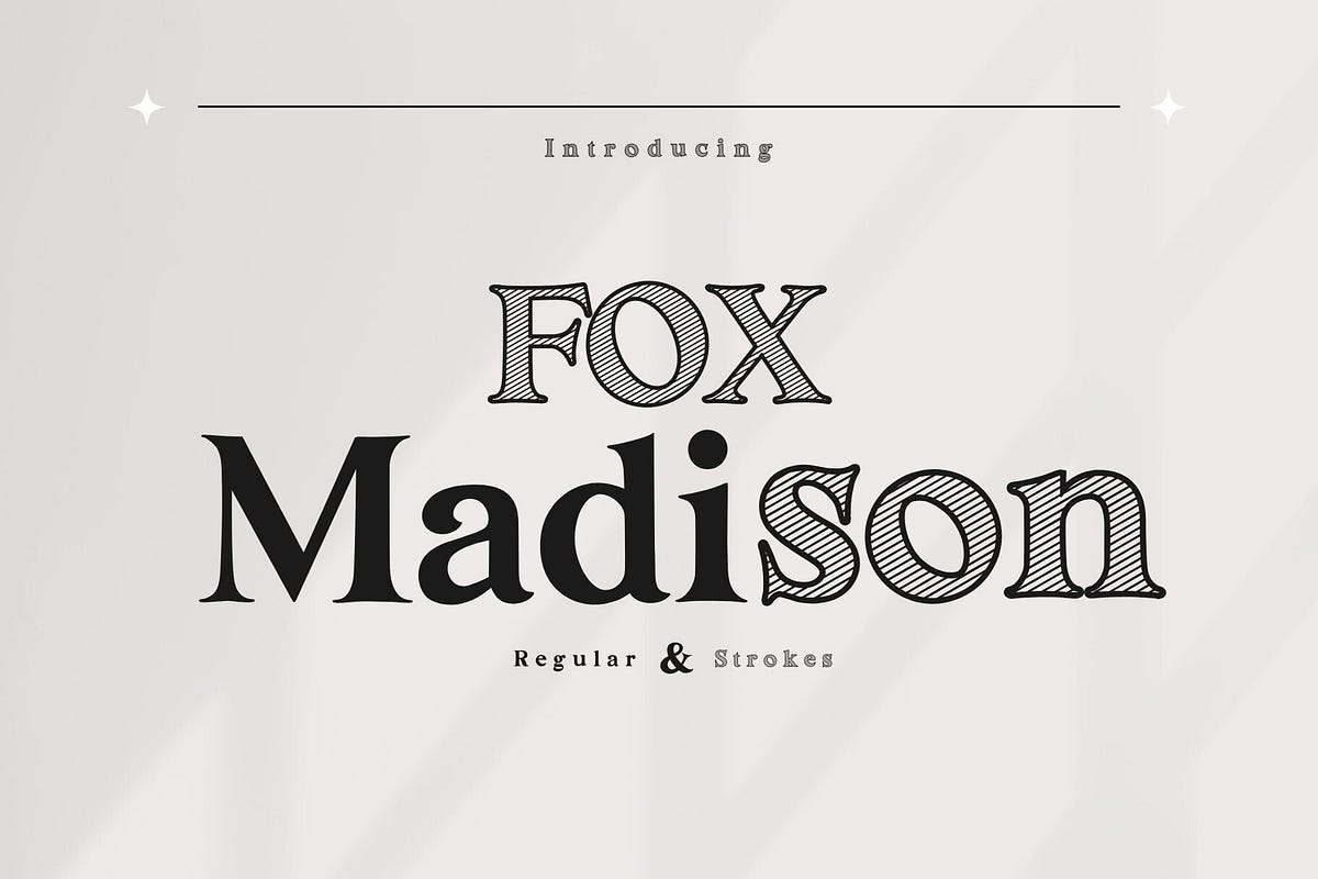 Fox Madison Font - Mindmason - Medium
