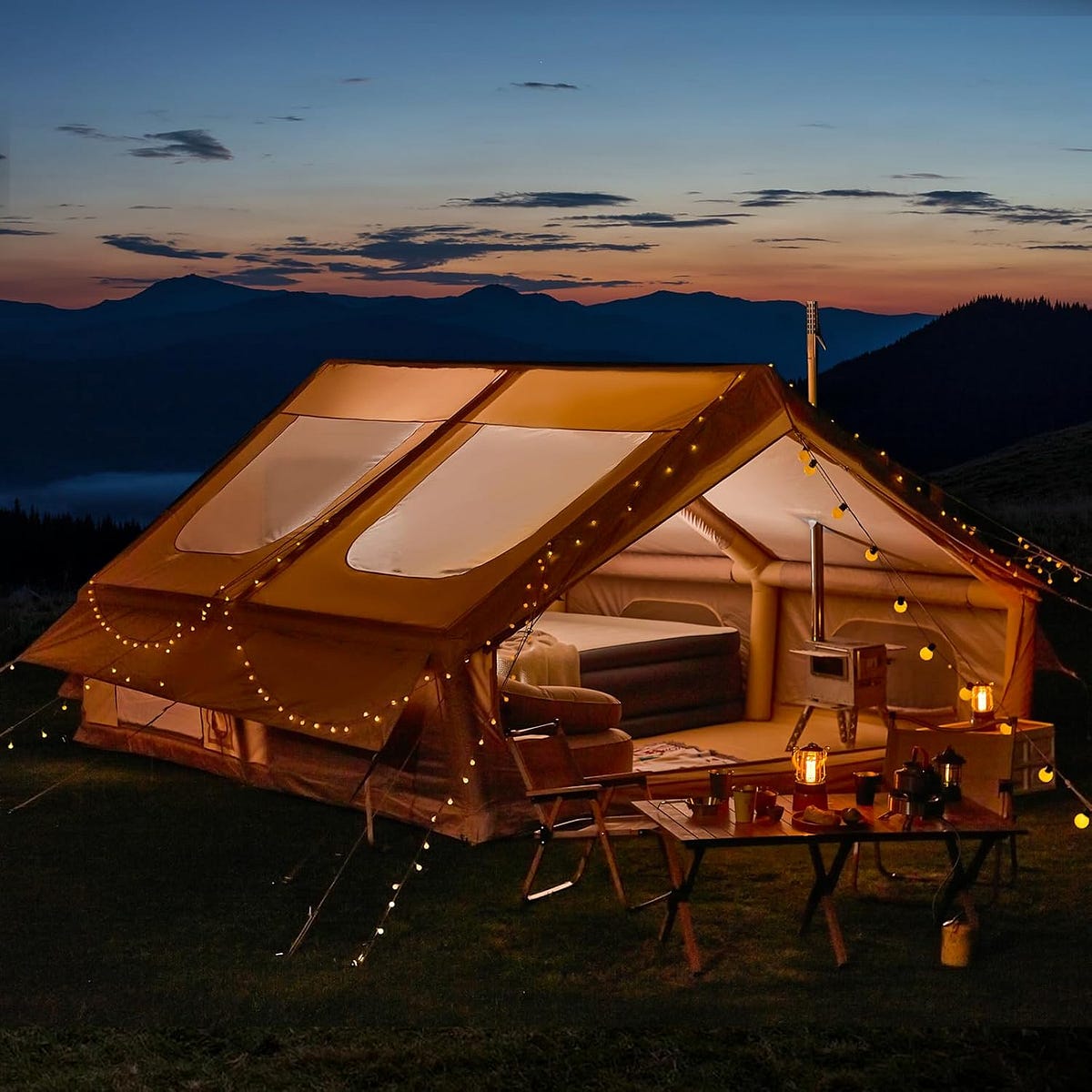 YOLENY Extra Large Inflatable Camping Tent Review | by Alice Yu | Medium