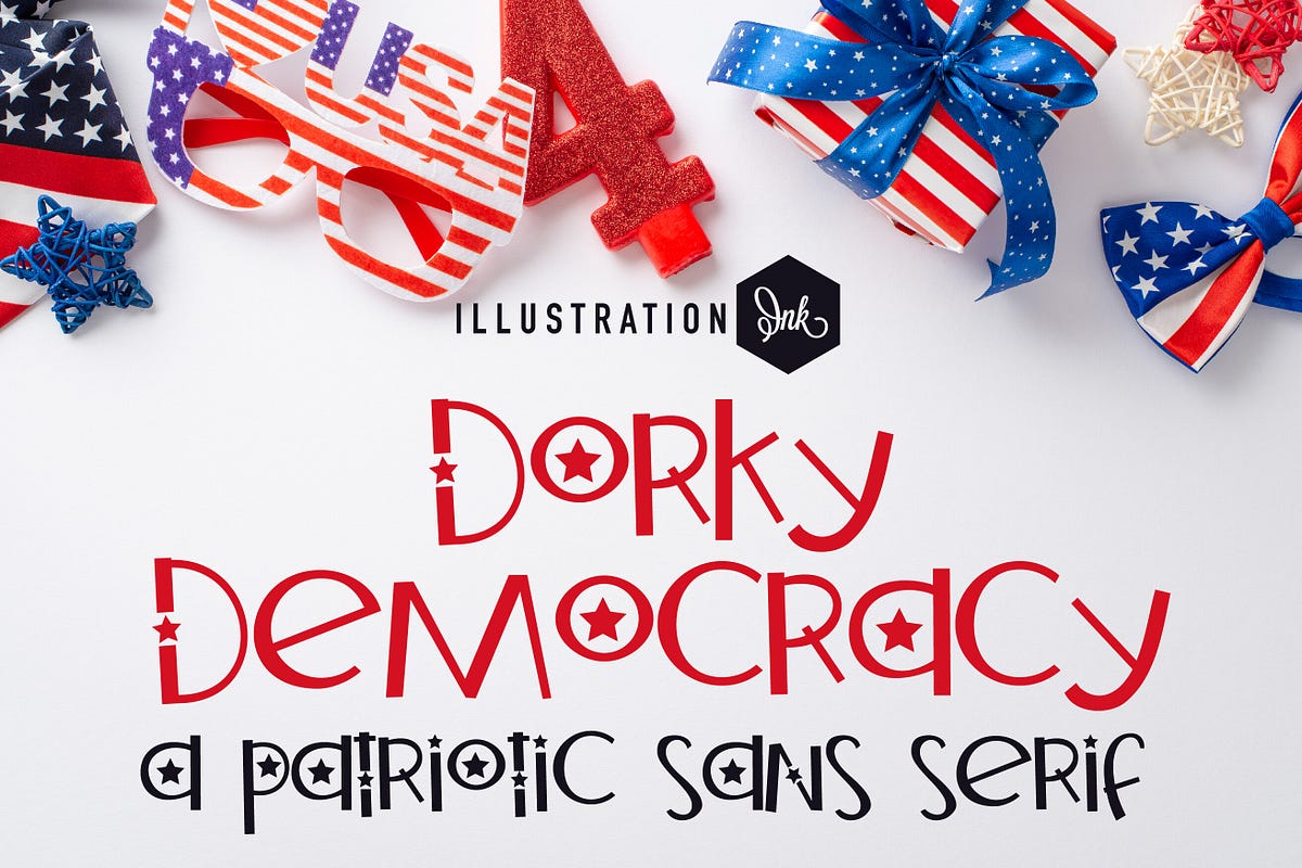 Dorky Democracy Font - Vectorval - Medium