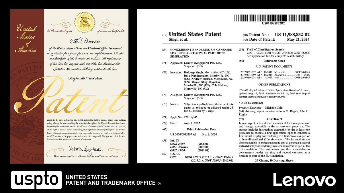 Patent Granted: Manage multiple 2D apps in a 3D layout | by Kuldeep ...