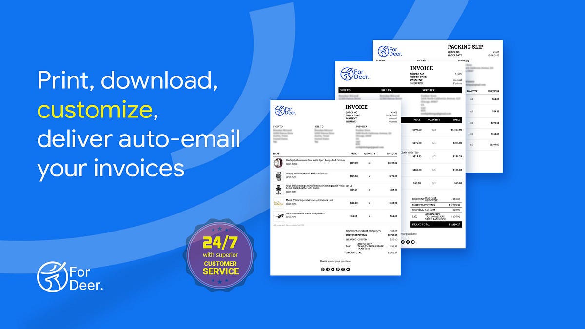Top 6 Best Shopify PDF Invoice Apps 2022 | by Fordeer Commerce | Medium