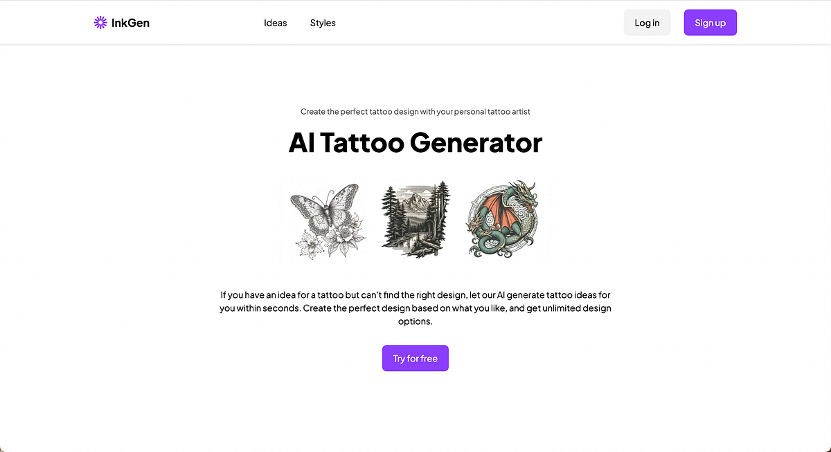 10 Best AI Tattoo Generators (with free plans) | Medium
