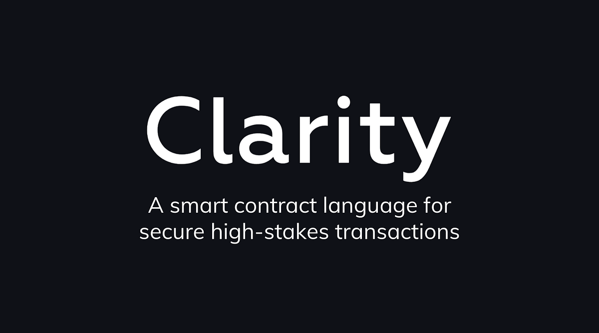 Clarity 컨트랙트와 NFT. Clarity는 비트코인을 기반으로 생태계를 빠르게 확장하고 있는… | by devgang ...