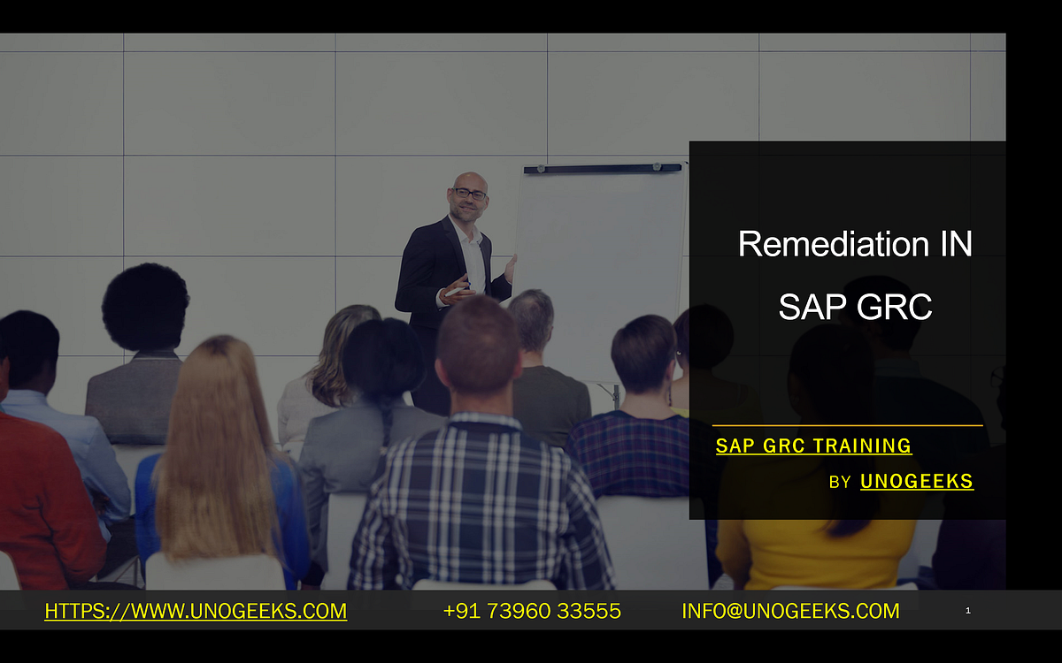 Remediation IN SAP GRC. Remediation in SAP GRC: Mitigating… | by ...