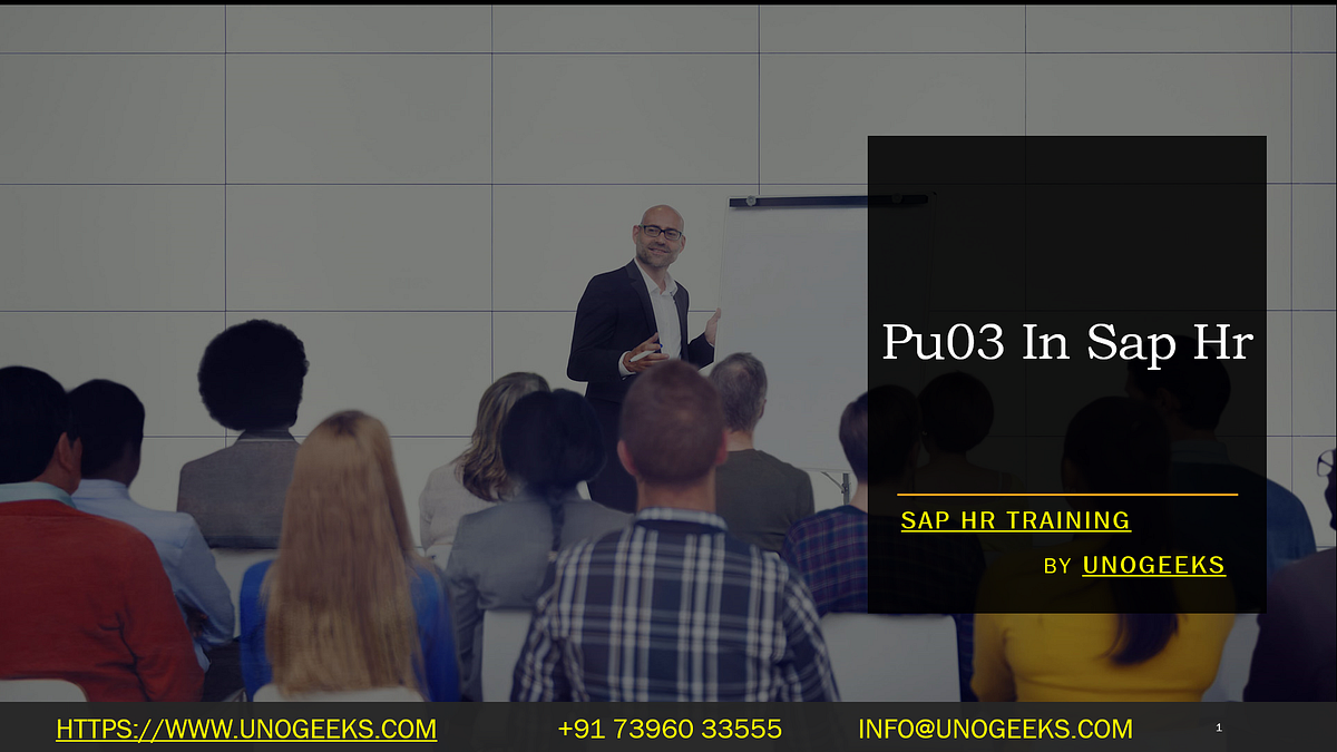 PU03 IN SAP HR. Demystifying PU03: The Payroll Status… | by ...