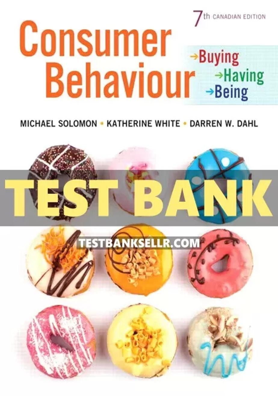 Test Bank for Consumer Behaviour Buying Having and Being 7th Edition ...