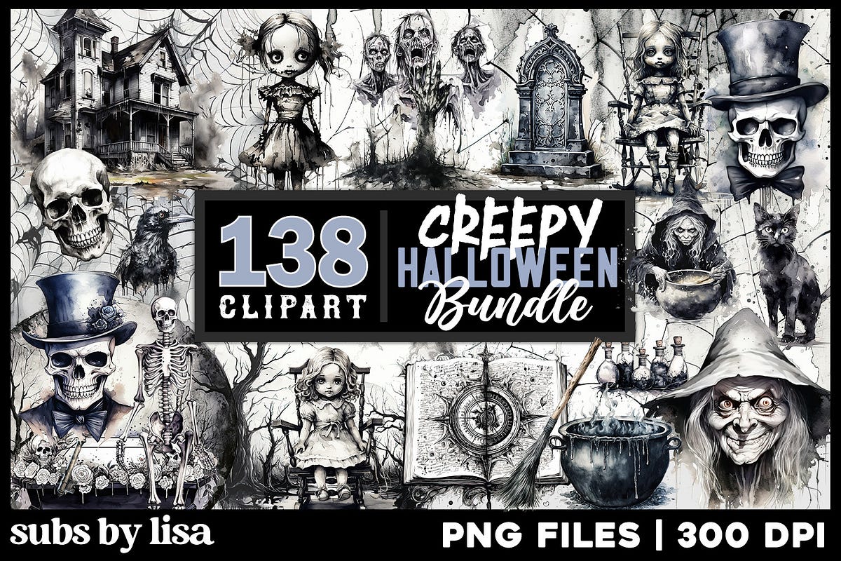 Creepy Halloween Clipart Horror PNG Free | by Novahawthorne | Aug, 2024 ...