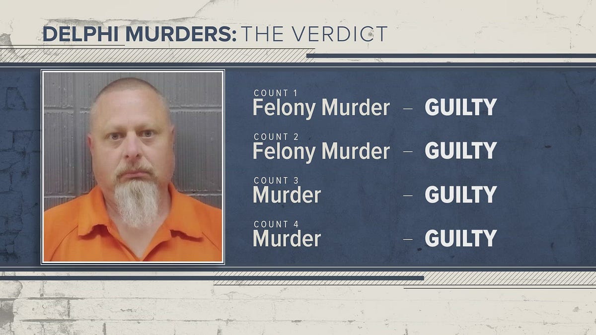 A jury finds defendant Richard Allen guilty of Delphi’s murder. | by ...