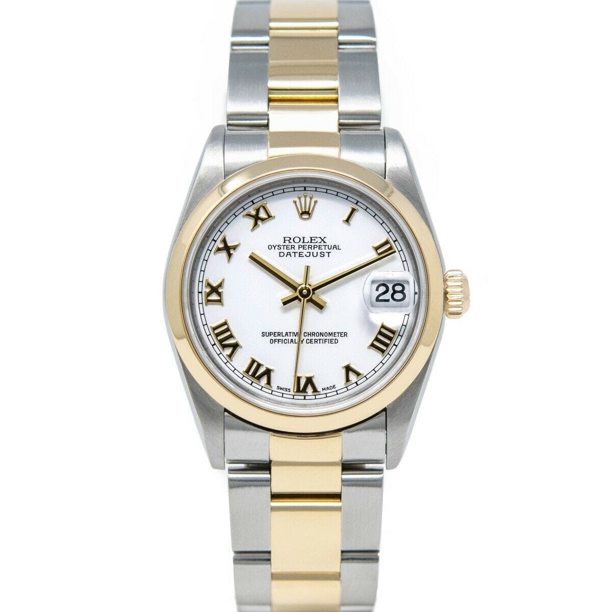The Price of Rolex Women’s Datejust 31 78243 Wristwatch — White Roman ...