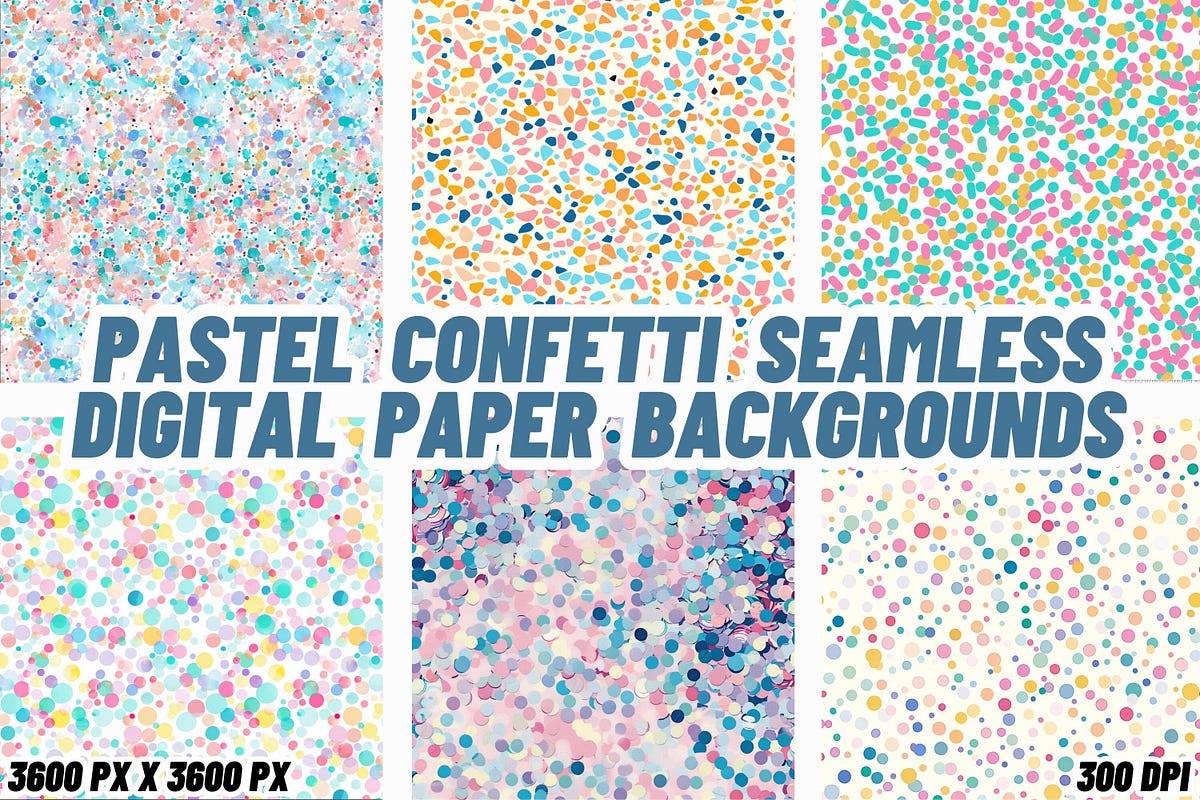 Pastel Confetti Seamless Digital Paper Free Download | by Novanebulae ...