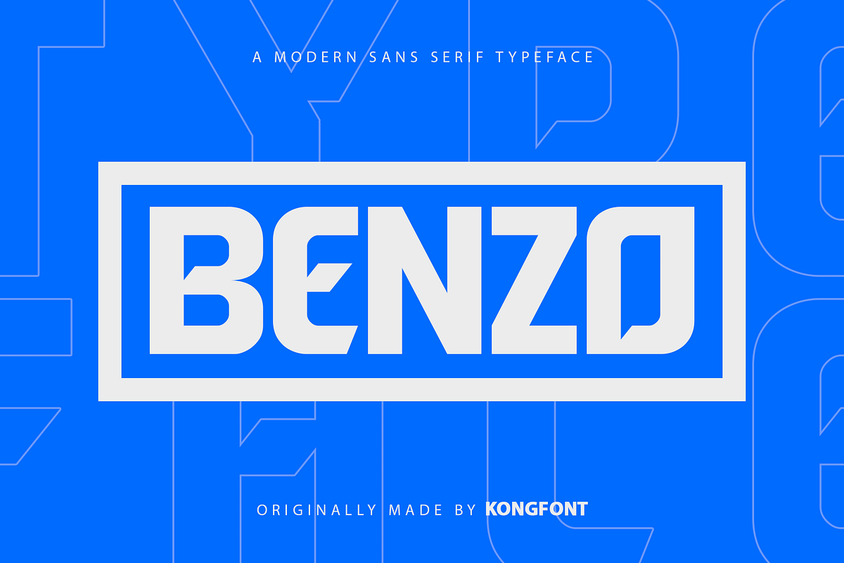 Benzo Font Free Download | by Glowglyph | May, 2024 | Medium