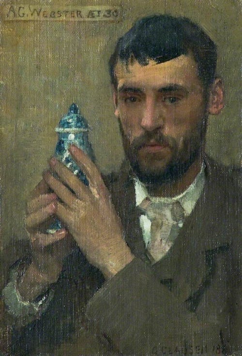 George ClausenPortrait of A. G. Webster 1881 1880s … | by Art ...