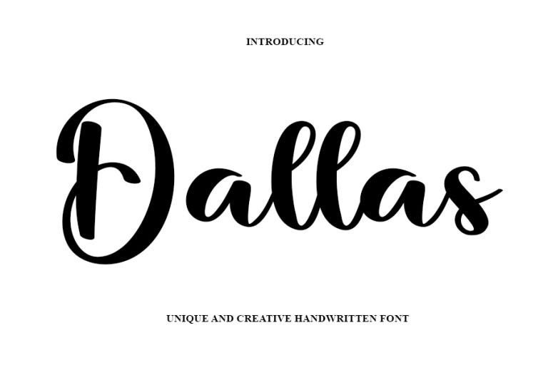 Dallas Font Download Free - Linsanlinsn89 - Medium
