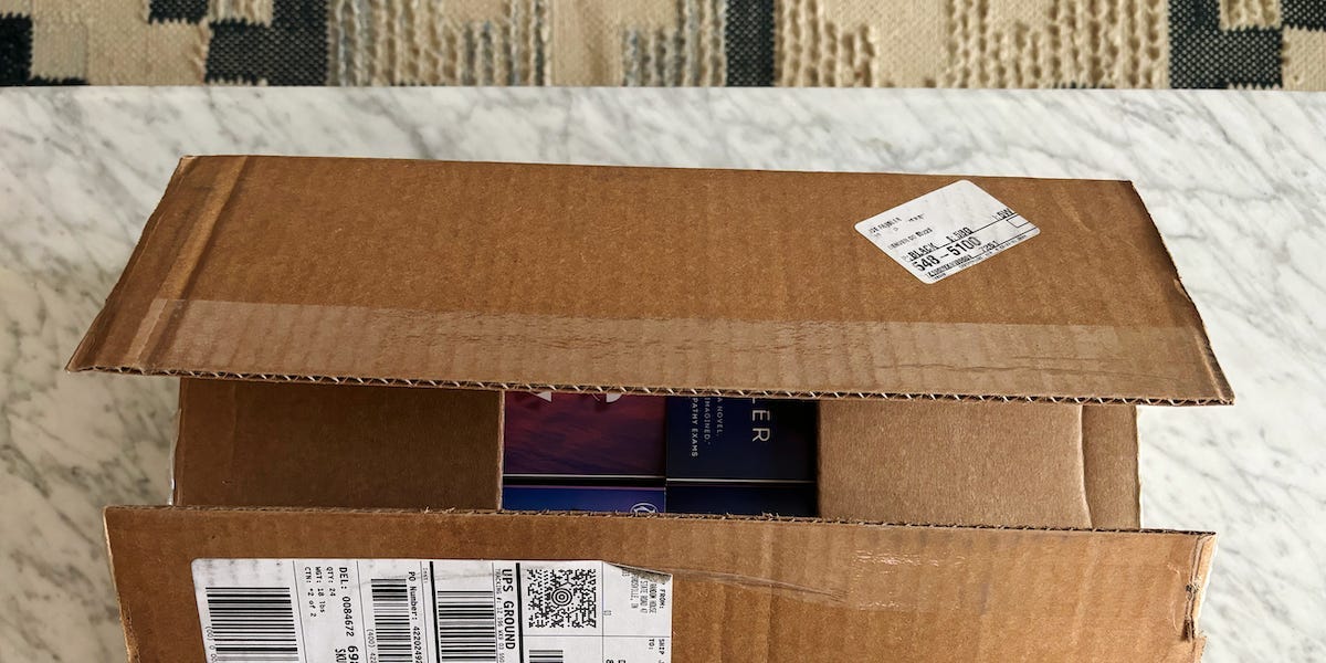 The Bittersweet Pang of Opening a Box of Finished Books | by Joe ...
