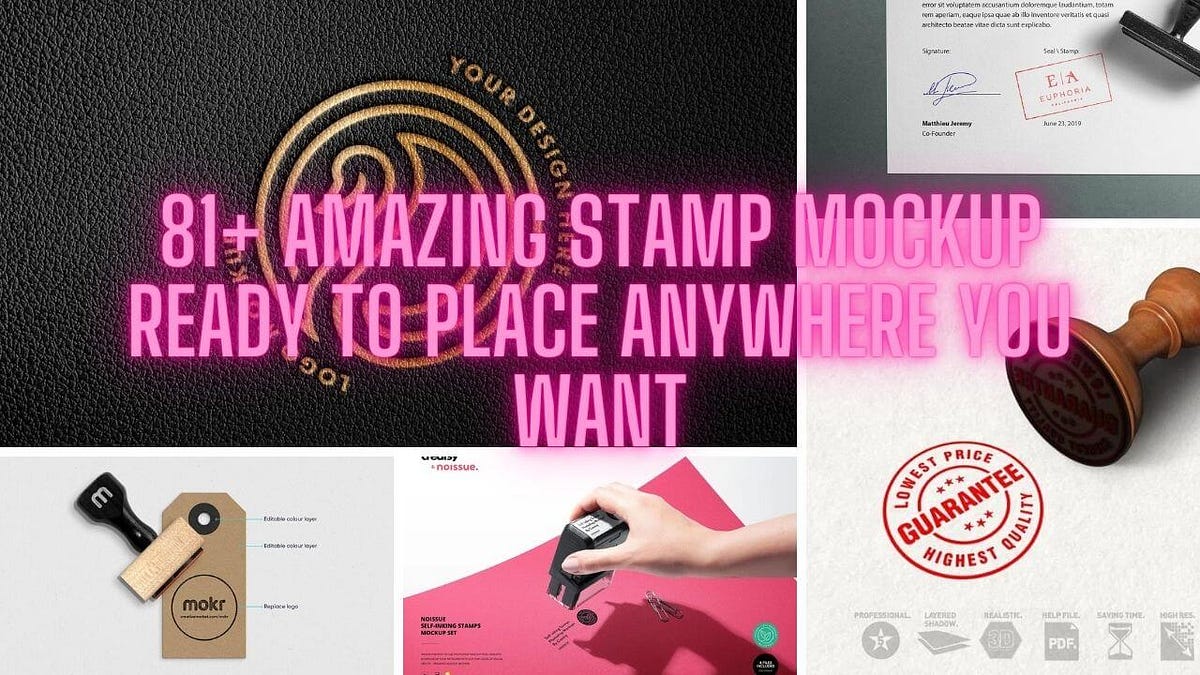 91+ amazing stamp mockup Ready to place anywhere you want | by ...