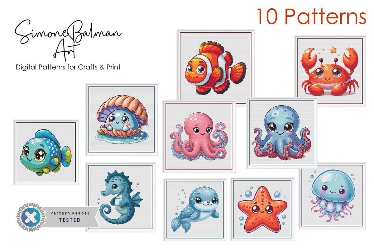 Baby Sea Animals Pattern Bundle | by Cyberceleste | Jun, 2024 | Medium