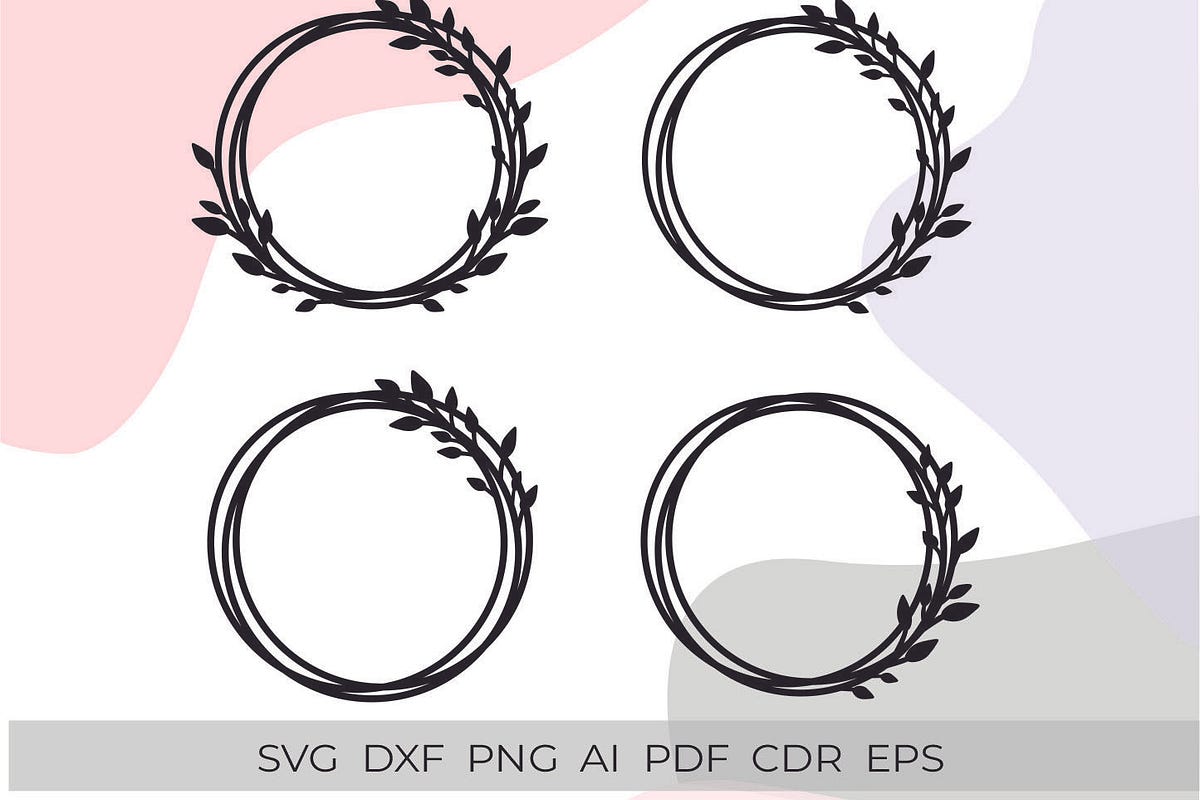Frames Svg Bundle, Leaf Frame Svg Wreath Free Download | by Prismpixel ...