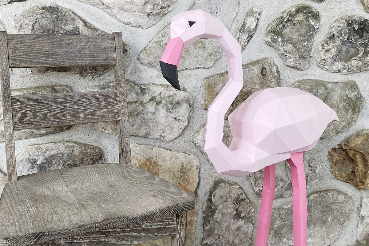 Flamingo Full Body Paper Sculpture | by Dariakol | Jun, 2024 | Medium