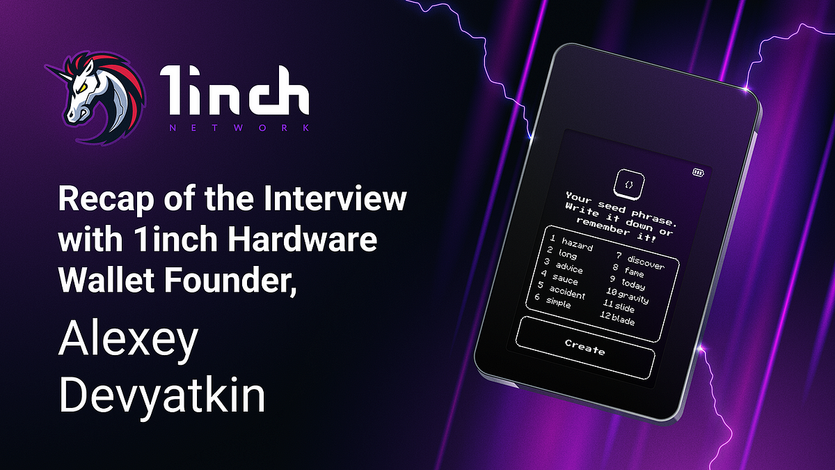 Recap of Interview with Hardware Wallet Founder, Alexey Devyatkin | by ...