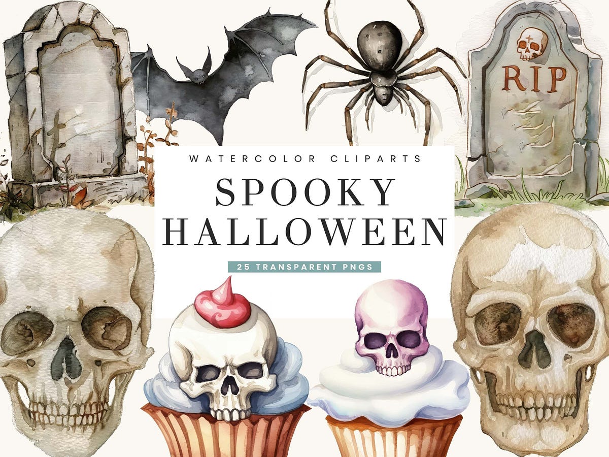 Spooky Halloween Clipart Bundle Free | by Nebulacrafter | Aug, 2024 ...