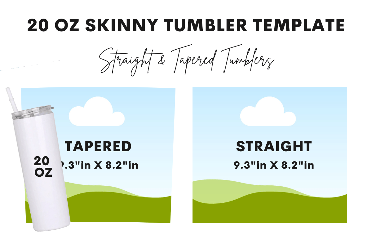 20oz Taper Skinny Tumbler Template Free | by Celestialbrush | Aug, 2024 ...