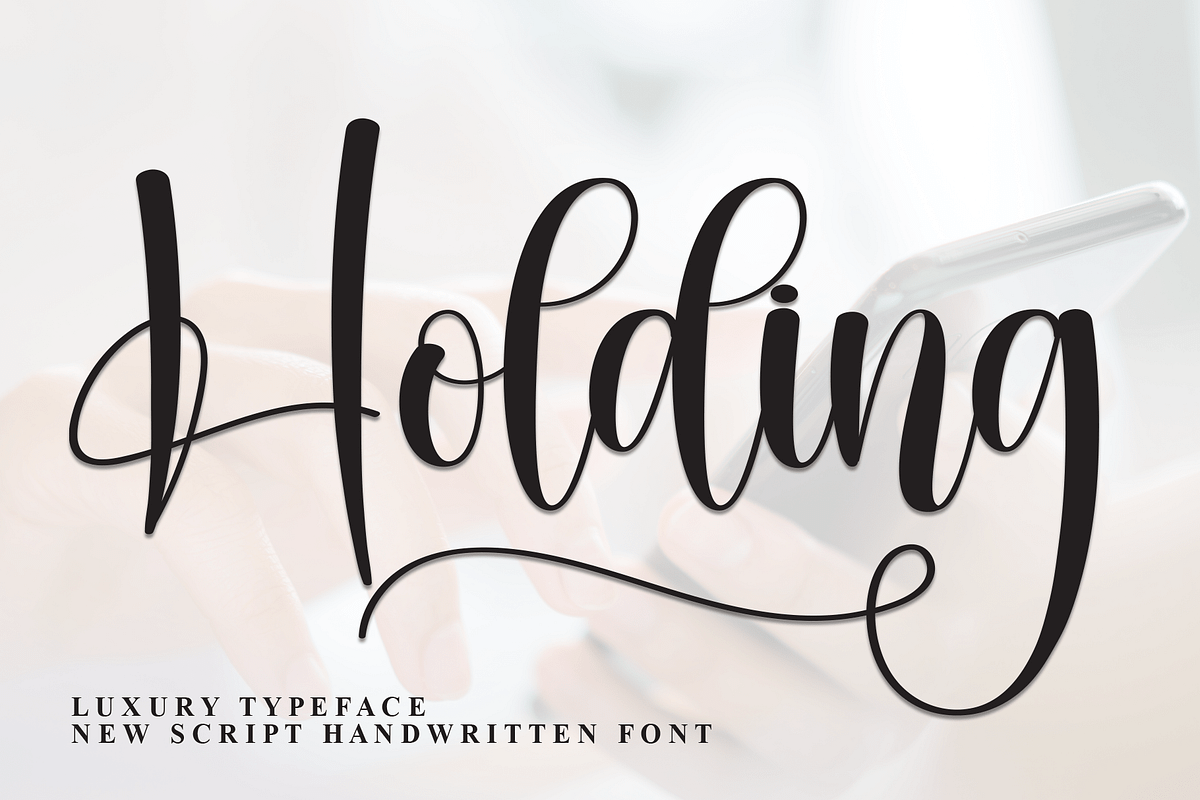 Holding Font - Mindmason - Medium