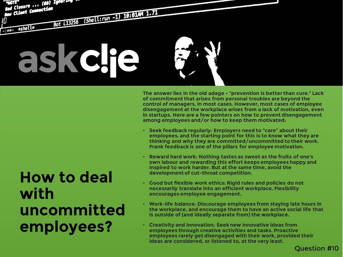 How to deal with uncommitted employees? | by CIIE.CO | CIIE.CO | Medium