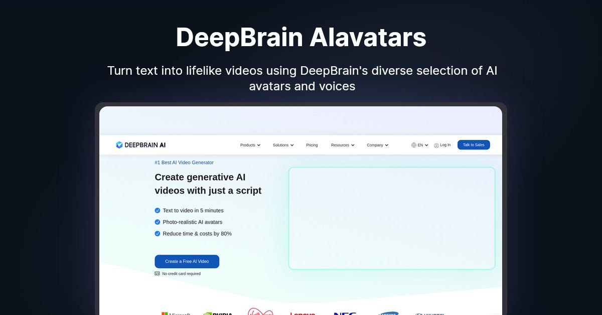 DeepBrain AI Video Creation | Realistic AI videos | by Giantam | Aug ...