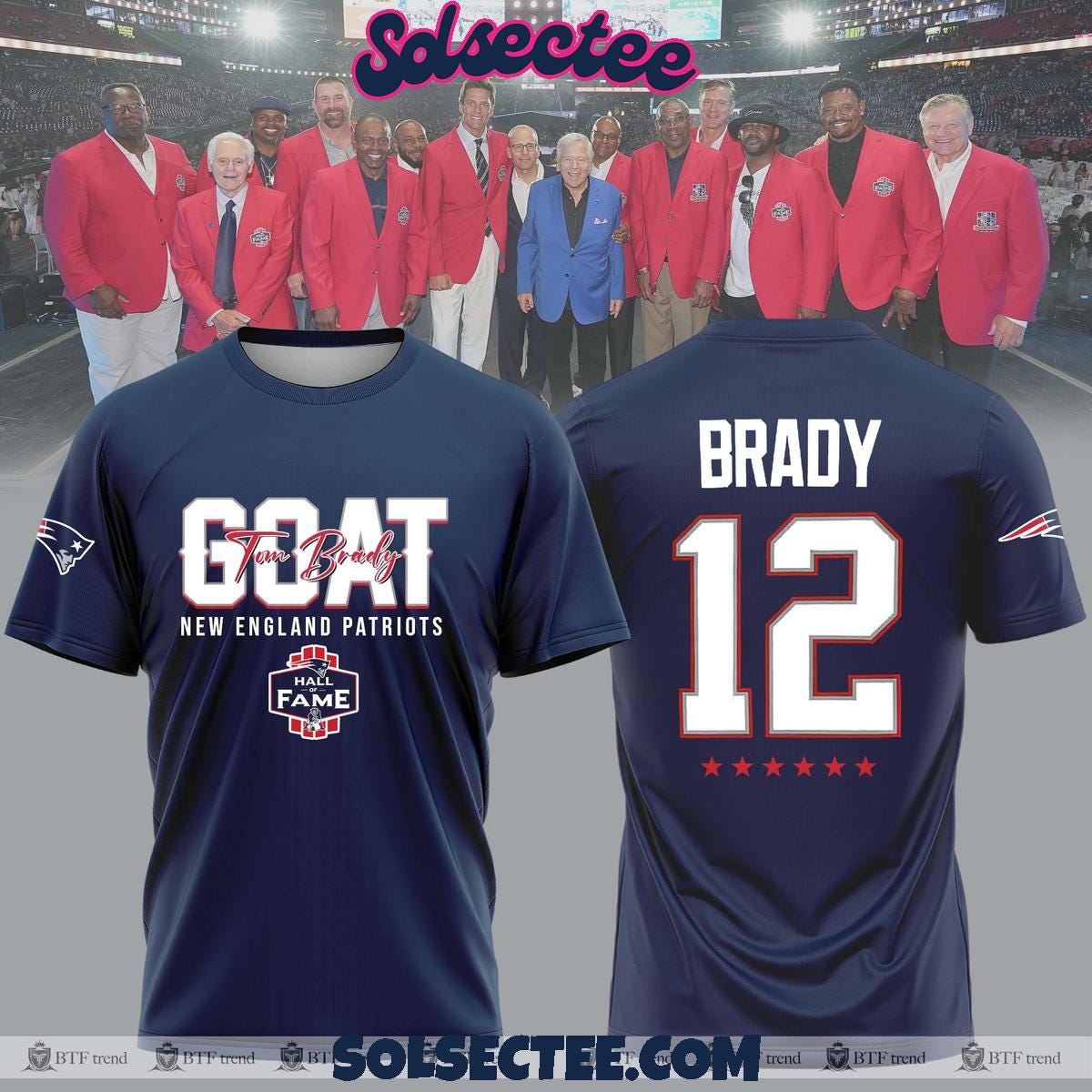 Tom Brady New England Patriots Hall Of Fame 2024 Number 12 Legend ...