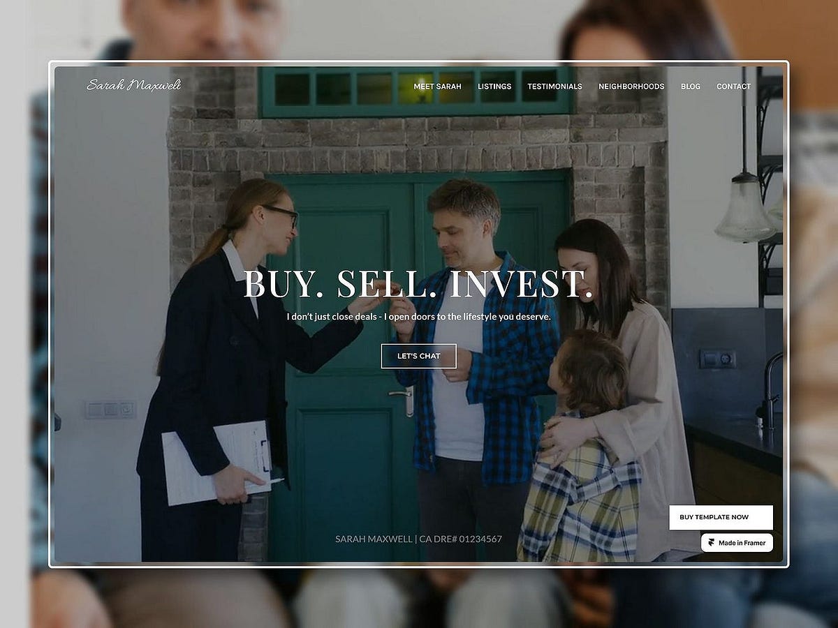 16 Framer Website Templates For Realtors: Webflow vs Framer? | by Alpha ...