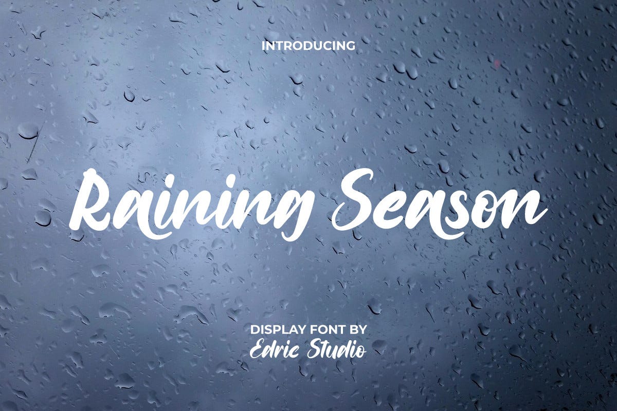 Raining Season Font - Cybercosmos - Medium