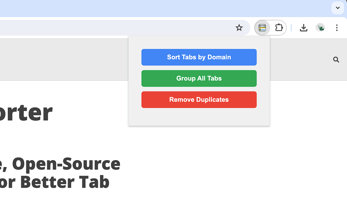 Introducing Tab Sorter: Your Open-Source Chrome Extension for Effortless Tab Management | by AI ...