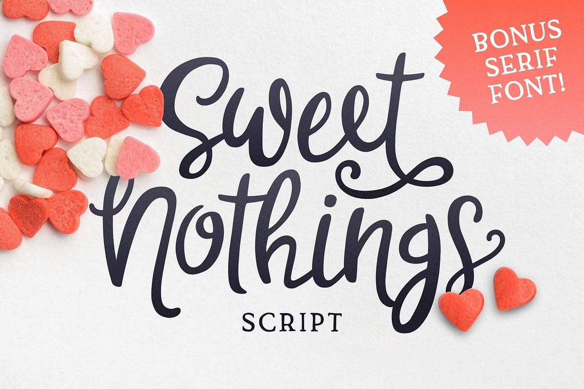Sweet Nothings Font | by Threedsvgpros | Jun, 2024 | Medium
